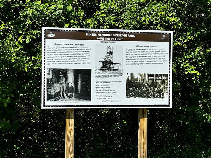 Detailed craftsmanship brings this 1964 fiberglass creation to life, from the intricate headdress to the fringed buckskin outfit that's weathered decades of UP seasons.