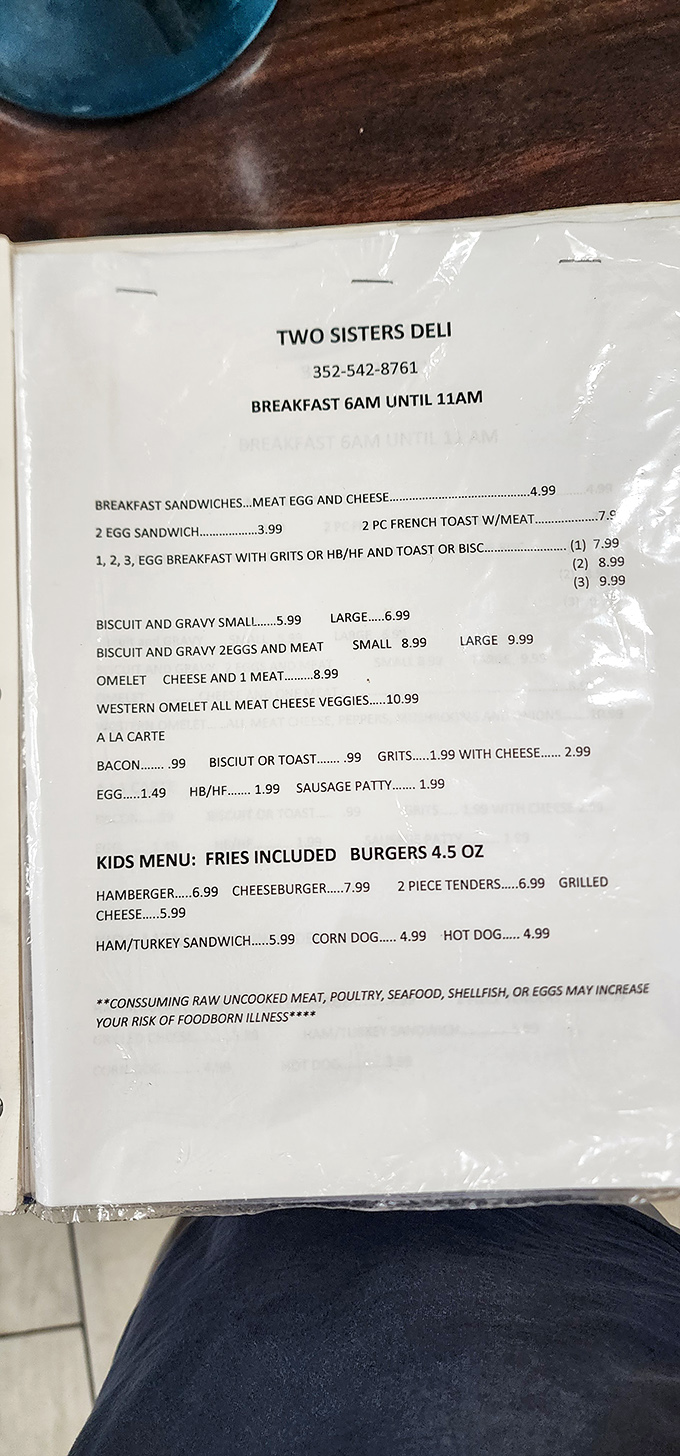 The breakfast menu reads like a love letter to morning comfort food, promising eggs and grits that would make your grandmother nod in approval.