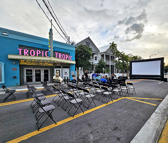 Under Key West's starry skies, the Tropic's outdoor screenings transform ordinary evenings into magical communal experiences.