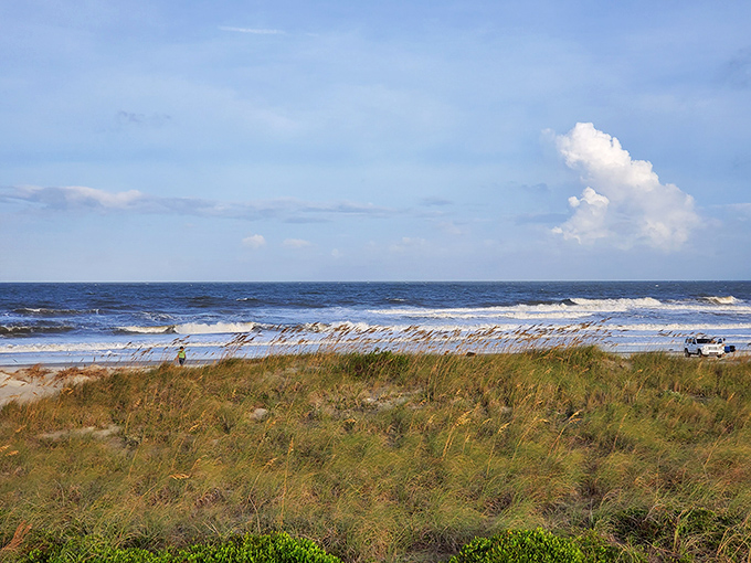 Peters Point Beachfront Park stretches out like nature's welcome mat, where the Atlantic meets pristine shoreline under Florida's famously dramatic skies.
