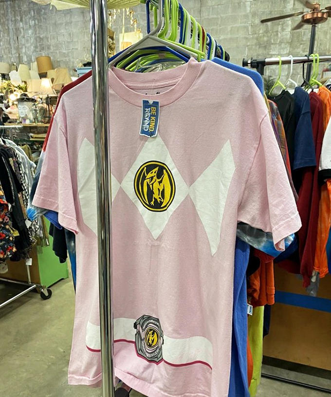 That pink Power Rangers shirt isn't just clothing&mdash;it's a wearable time machine back to Saturday morning cartoons and sugary cereal.