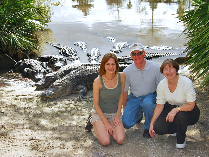 Families pose with prehistoric predators from a safe distance, creating memories that are equal parts "wow" and "did we really just do that?"