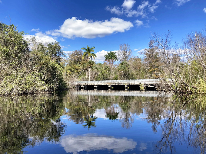 The bridge marks your return to civilization after hours in wilderness. Like seeing your refrigerator after a long road trip&mdash;a welcome yet bittersweet sight.