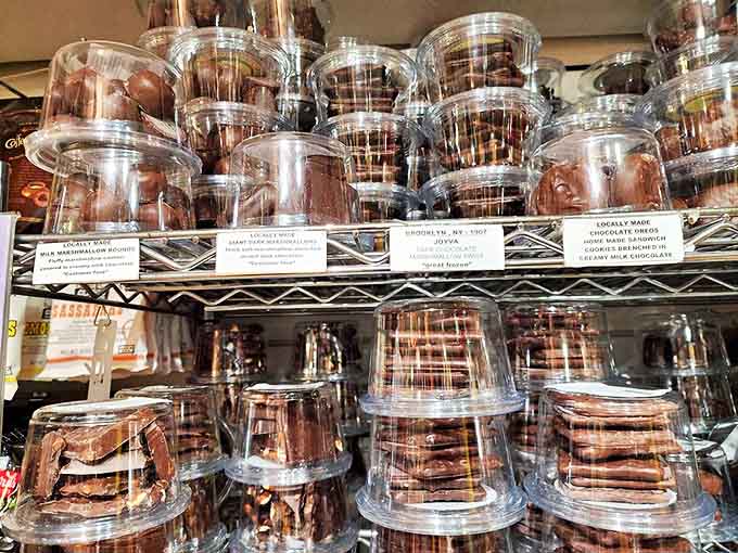 Chocolate graham crackers and s'mores ingredients stacked with military precision &ndash; proof that organization and indulgence aren't mutually exclusive concepts.