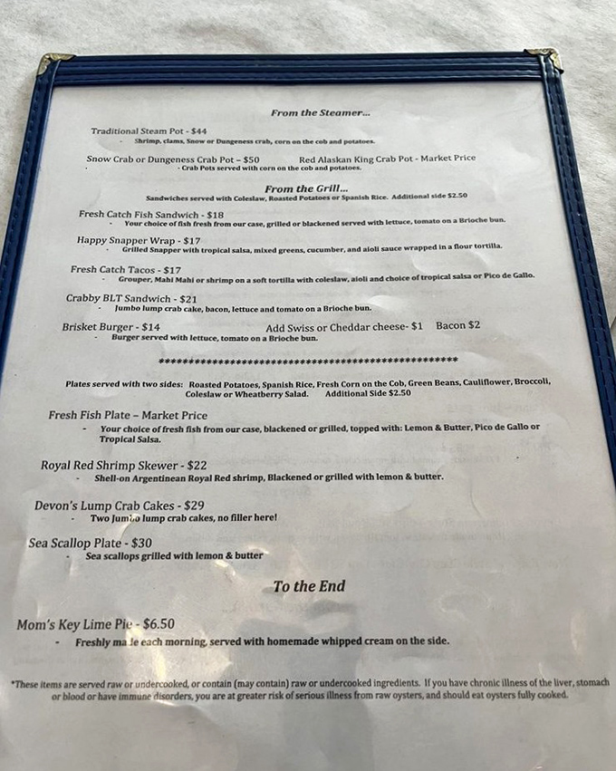 A love letter to the Gulf of Mexico – where traditional steam pots and fresh catch options promise seafood that arrived swimming just hours ago.