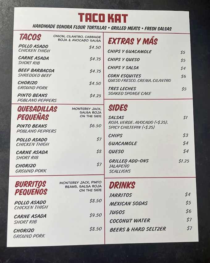 The menu reads like a love letter to Sonoran cuisine &ndash; straightforward, unpretentious, and promising flavors that need no fancy description to impress.