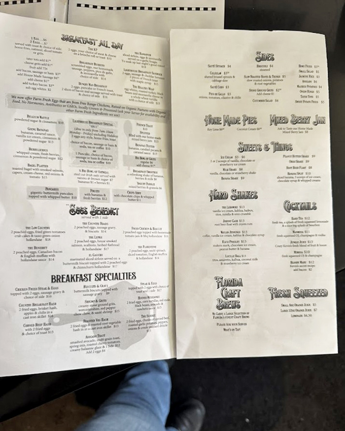 The menu reads like a love letter to breakfast classics, with enough options to justify multiple visits without repeating an order.