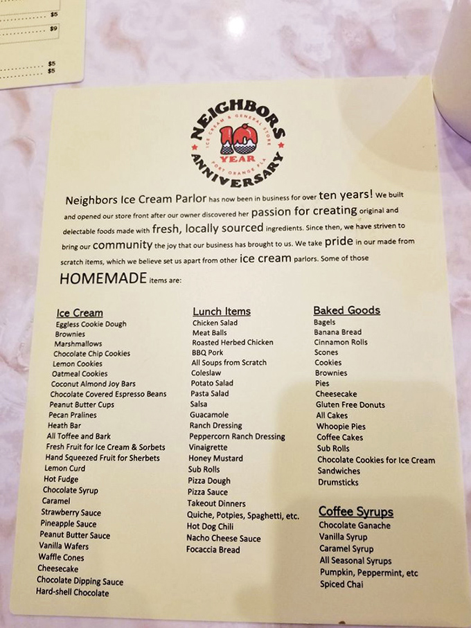 This isn't just a menu &ndash; it's a manifesto dedicated to the art of homemade delights, from scratch-made ice cream to freshly baked goods.