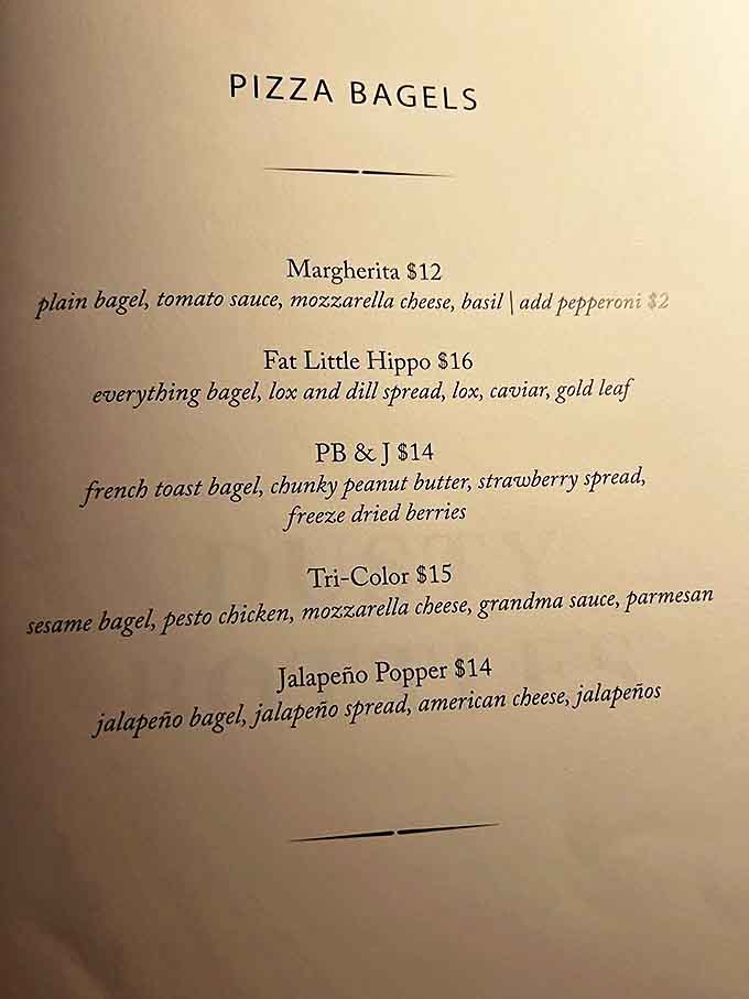 Not your average bagel menu! These circular wonders transform from breakfast staples to evening indulgences with creative toppings and preparations.