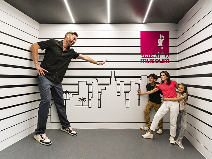 A family experiences the ultimate perspective trick &ndash; one appears giant while others look tiny. It's like "Honey, I Shrunk the Kids" without Rick Moranis or the special effects budget.