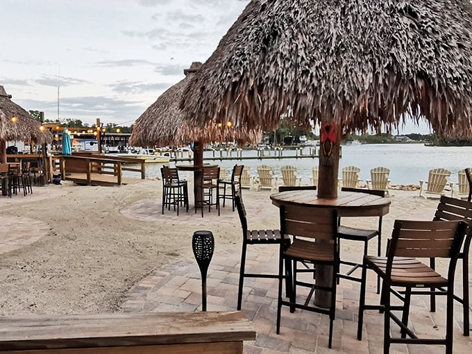 Toes in the sand, drink in hand. These waterfront tables offer front-row seats to Florida's most reliable show: a spectacular sunset.