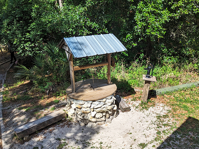 This charming wishing well collects dreams and spare change &ndash; finally, something in Florida that doesn't require a credit card minimum!