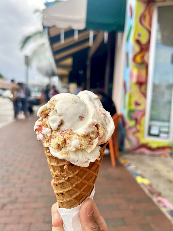 Abuela Maria ice cream &ndash; vanilla swirled with guava, cream cheese, and Maria cookies &ndash; tastes like a Cuban grandmother's love in frozen form.