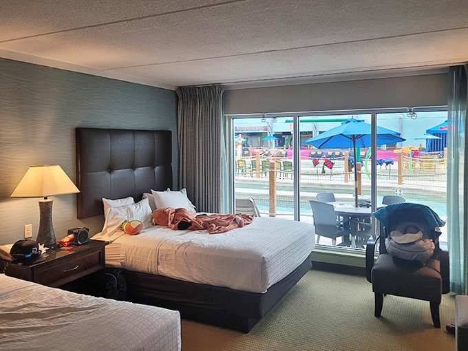 Room with a splash! These poolside accommodations let you literally roll out of bed and into vacation mode.