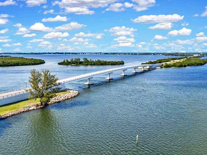 Not just a bridge, but a gateway to island time&mdash;where the mainland's hustle dissolves into Boca Grande's languid pace with each passing car.