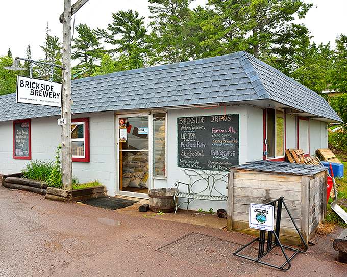 Brickside Brewery crafts liquid gold in Michigan's northernmost brewery, where trail tales flow as freely as the taps.