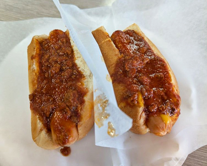These chili cheese dogs aren't just food; they're an emotional experience wrapped in a bun and smothered with meaty, cheesy goodness.