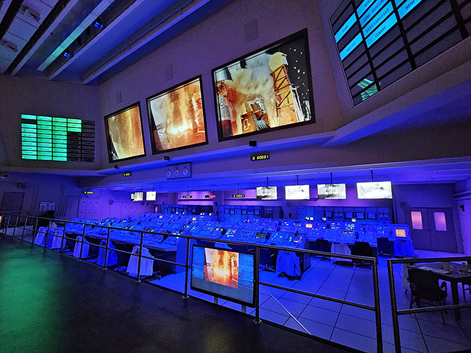 The historic Firing Room recreates the electric atmosphere of launch day, where coffee-fueled engineers sent humans moonward with technology less powerful than your smartphone.