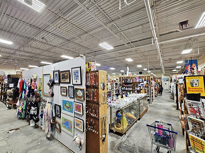 Aisles stretch toward infinity, each booth a different universe curated by collectors whose passion spills onto every shelf and display.