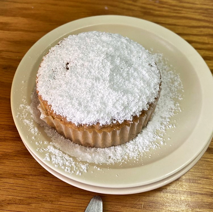 Dusted with powdered sugar like a sweet Florida snowfall, this Key lime muffin has achieved legendary status for good reason.