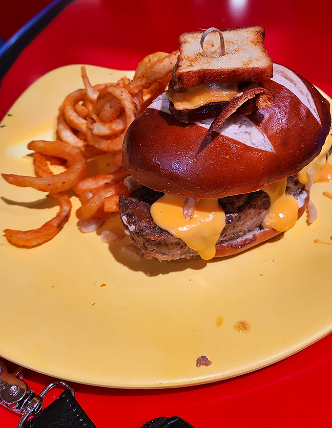 This towering creation would make even the Grinch's small heart grow three sizes &ndash; a masterpiece of meat and melty cheese.