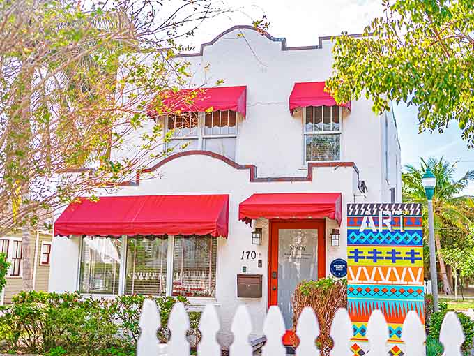 This Spanish-style building preserves African American history with the same care as the manicured palms surrounding it.