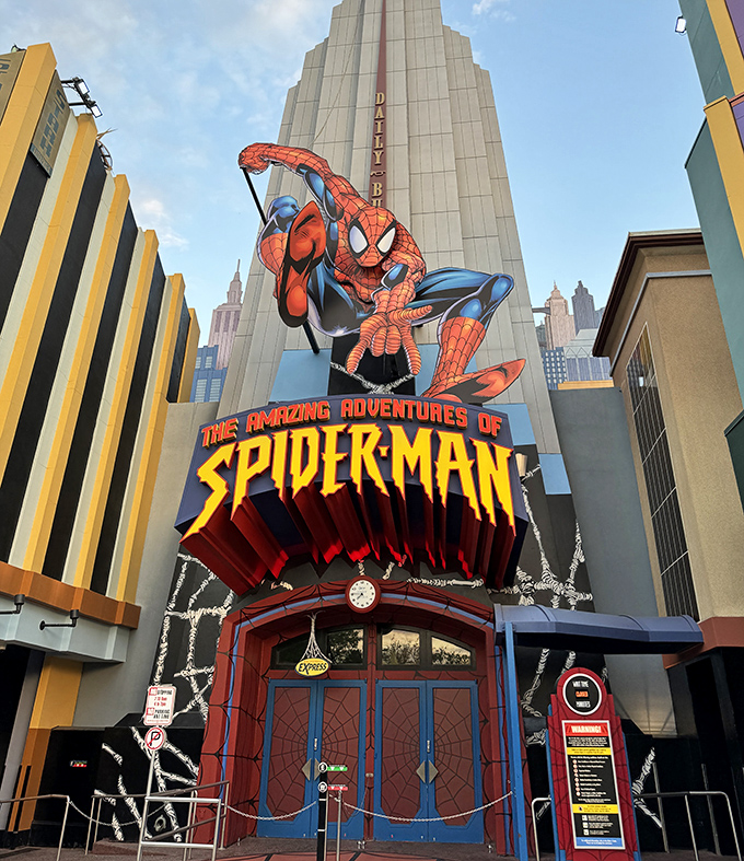 Spider-Man swings into action above Marvel's NYC skyline, ready to save the day and possibly your Instagram feed.