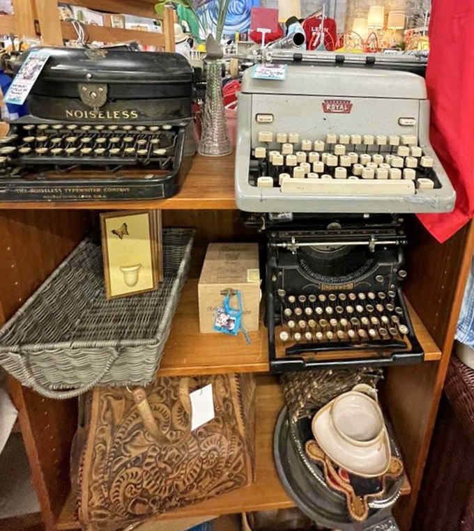 These aren't just typewriters; they're mechanical time capsules from when writing was a physical act and backspace meant starting over.