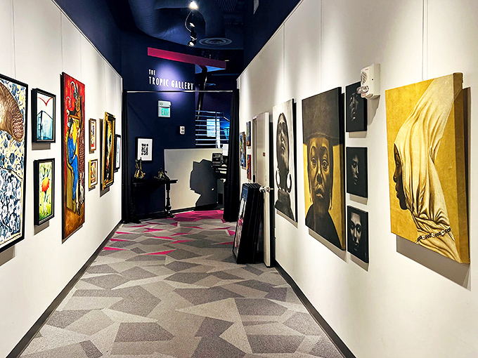 The Tropic Gallery showcases local artists' work, creating a cultural double feature that feeds both your visual and intellectual appetites.