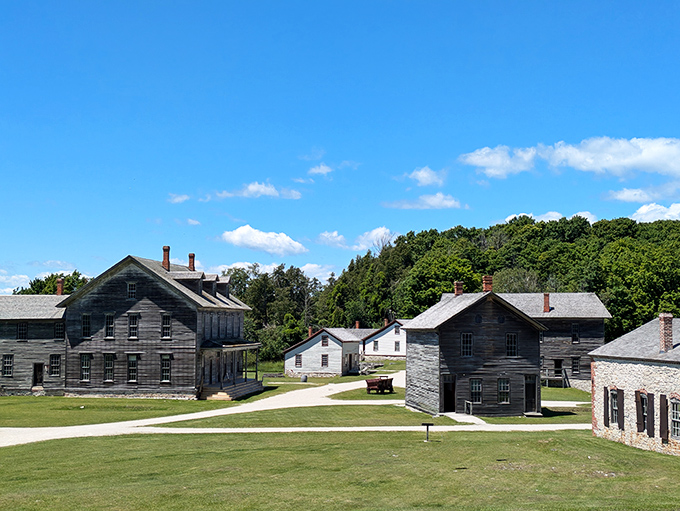 These weathered buildings once housed dreams, ambitions, and probably a fair amount of industrial-strength laundry detergent.