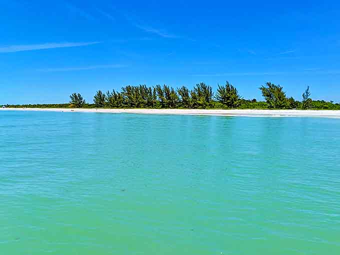 The kind of water clarity that makes you question why you live anywhere else &ndash; Cayo Costa's legendary blue-green shallows.