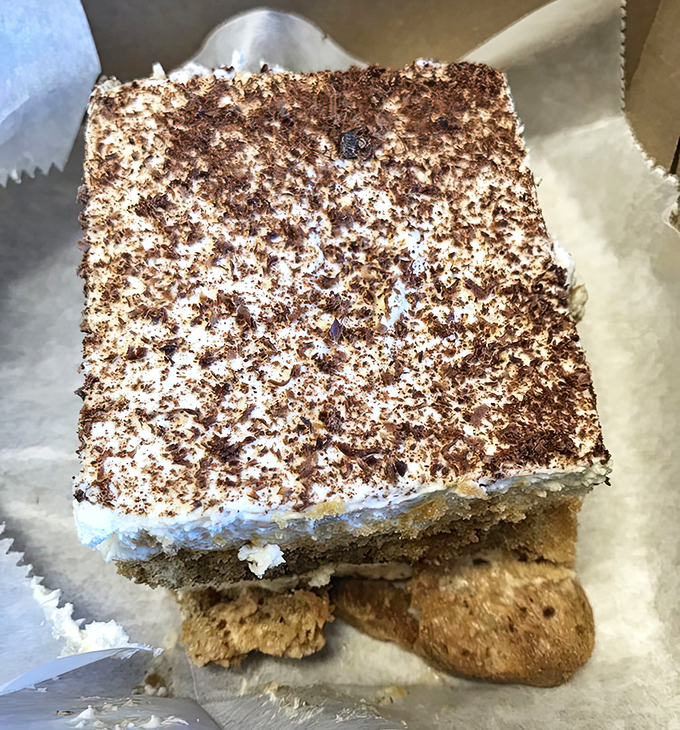 A square of heaven on a crystal plate&mdash;this coffee-infused delight makes you wonder if clouds taste this good in Italy.