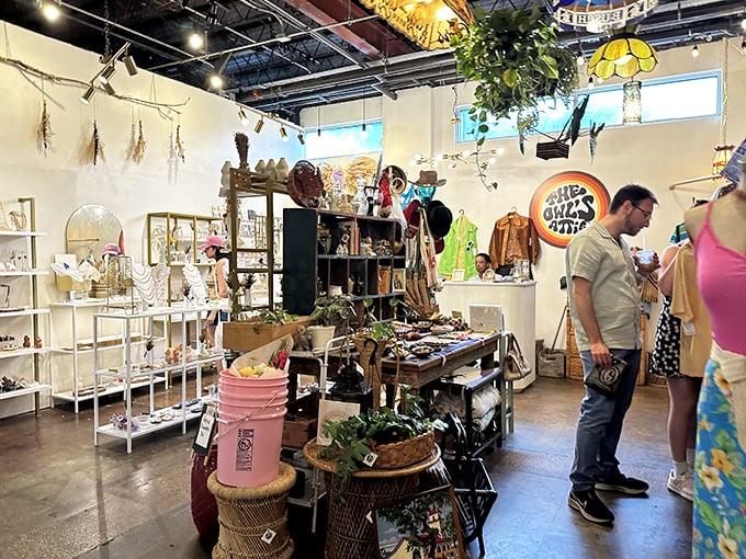 Browsers explore treasures from decades past &ndash; each shelf and display case holds potential discoveries waiting for their next chapter.