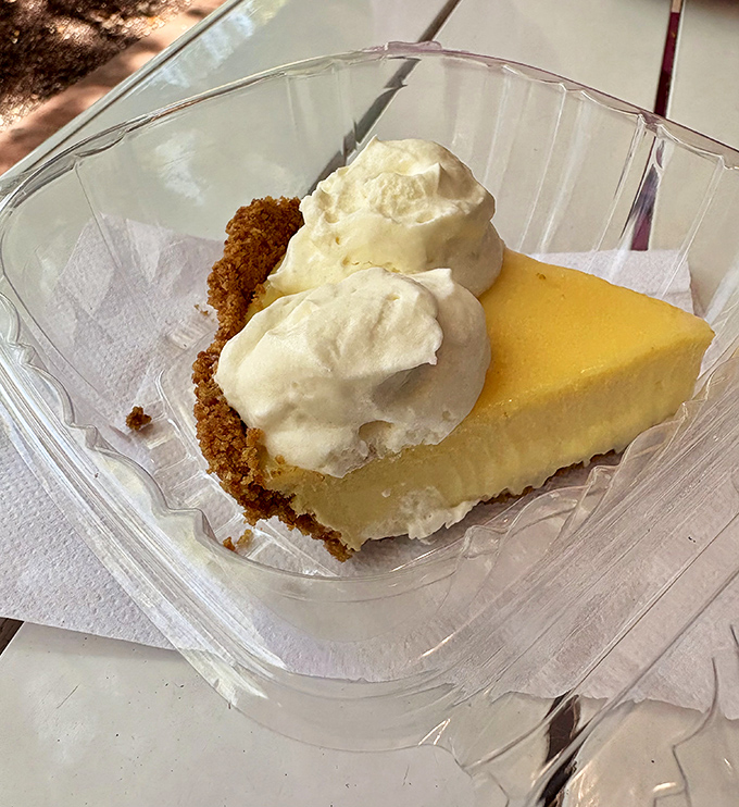 Florida's signature dessert done right &ndash; tangy lime filling on graham cracker crust, topped with clouds of fresh whipped cream.