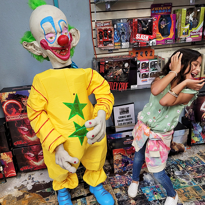 Even creepy clowns can't scare away determined collectors &ndash; though this yellow-suited nightmare might haunt your dreams alongside your new purchases.