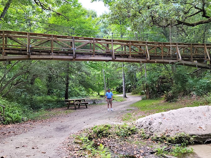 This suspension bridge doesn't just connect two points&mdash;it connects you to your inner explorer. Adventure awaits!