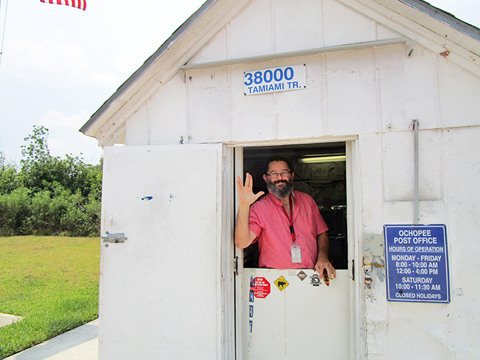 The doorway to this miniature mail hub frames a slice of Americana that's been serving the community since the 1950s.