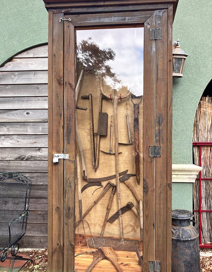 Colonial Tools Display: Not your average Home Depot collection! These implements built St. Augustine and would make any modern DIY enthusiast appreciate power tools.