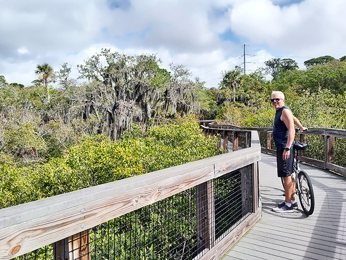 Taking a moment to soak in the scenery &ndash; because some views deserve more than just a quick selfie.