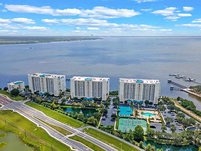 Driving over this bridge gives you plenty of time to contemplate the deep water below and the deeper mysteries around it.