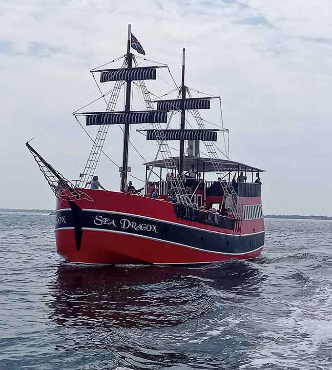 Multiple decks mean multiple levels of fun, like a pirate-themed layer cake that floats and doesn't make you gain weight.