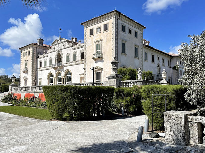 The historic Vizcaya estate transports visitors to Mediterranean elegance, its formal gardens and fountains preserving a bygone era of luxury.