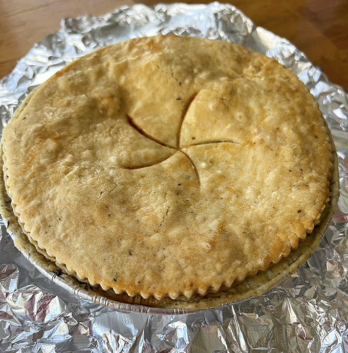 This isn't your average apple pie &ndash; the golden-brown crust houses tender apple slices spiced to perfection, just like grandma wished she made.