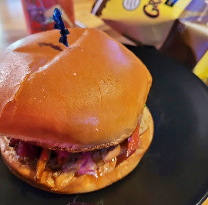 Between these pillowy buns lies beef perfection &ndash; a hand-held masterpiece that won't distract you from beating that final boss.