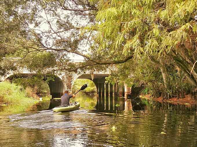 Nature's own secret passage &ndash; paddling under this historic bridge reveals the wild Florida that exists just beyond the manicured neighborhoods.