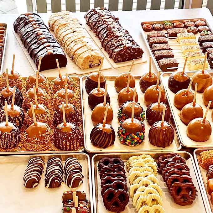 Homemade desserts that make store-bought versions hang their heads in shame – logs of fudge waiting to be sliced into perfect rectangles.