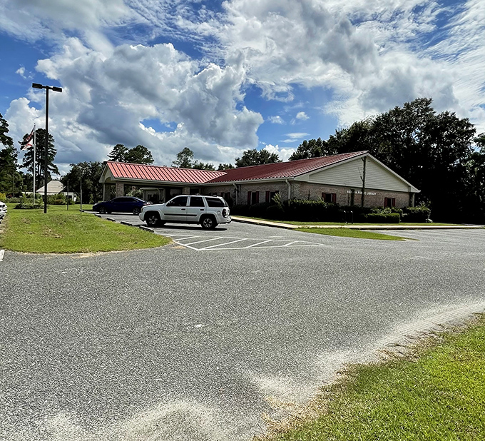 Even the library here has that classic architectural dignity that says "knowledge matters" without needing to shout about it through modern gimmicks.