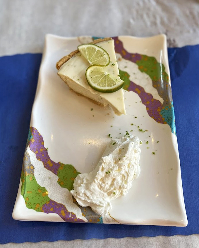 One bite of this homemade treasure explains everything – real key lime flavor that makes your taste buds stand at attention.
