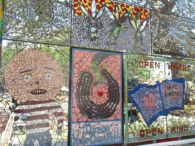 These mosaic panels don't just decorate walls &ndash; they tell stories in broken pieces, reminding us that sometimes beauty comes from what others might consider damaged.