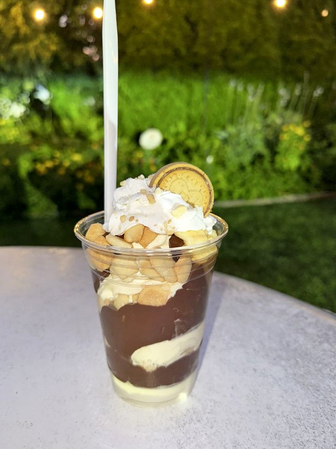 The Nutella Biscuit creation combines the comfort of cookies with the luxury of hazelnut chocolate, topped with a cloud of whipped cream.